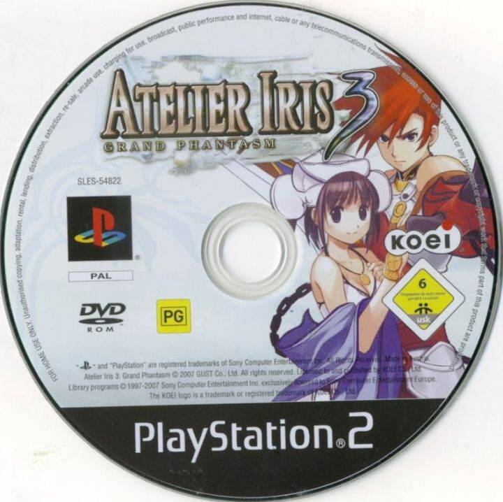 PS2 Atelier Iris 3 Grand Phantasm , Dvd game Playstation 2 | Lazada