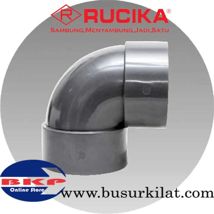 Knie 90" 4 Inch PVC Rucika D / Knie Elbow / Knee / Sambungan Pipa ...