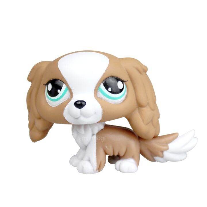 ของเล่นขนาดเล็กรูปสัตว์เลี้ยงสีน้ำตาลสีขาว King Charles นักรบป้ายไฟ ...