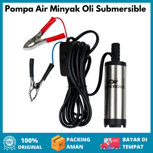 Pompa Air Minyak Oli Submersible Water Pump 12 V / Pompa Sedot Transfer ...