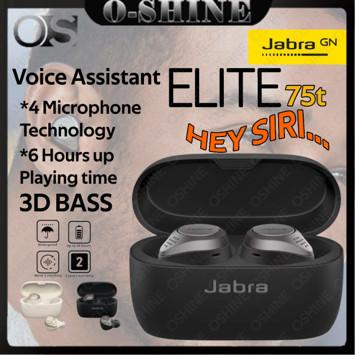 Jabra Elite 75t Bluetooth Earbuds - Advanced Features and Wireless Convenience And Gaming Eabuds ...