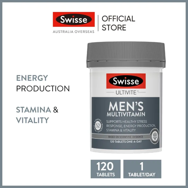 Swisse Ultivite Men's Multivitamin 120 Tablets (EXP:03 2025) [Delivery Time: 5-10 Days] | Lazada ...