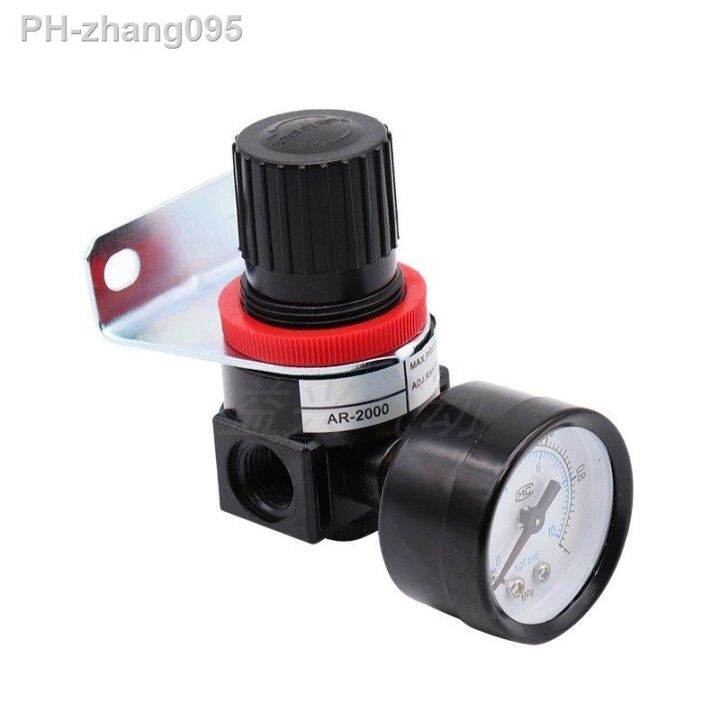Airtac Type Gas Pressure Regulator Valve Pressure Reducing Valve AR2000 G1/4 39; 39; Air Control ...
