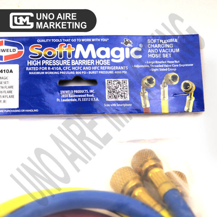 Charging Hose Set R410a / R22 Uniweld, Imperial, or Hong Sen for ...