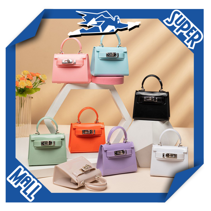 SUPERMALL TAS JELLY GLOSSY MINI HERMEY | TAS MINI RUBBER | TAS JELLY ...