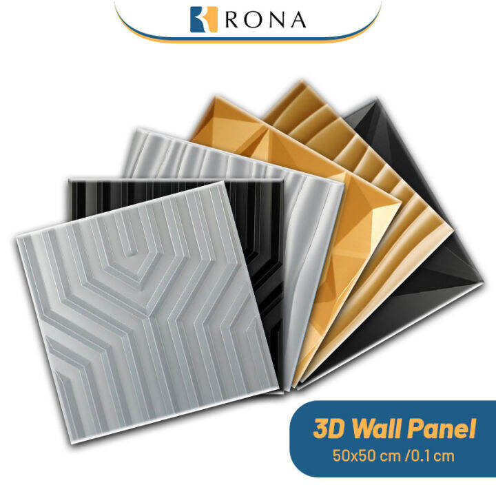 RONA Wallpanel 3D Wall Panel Dinding Ornamen Bahan PVC Bisa Dibersihkan ...