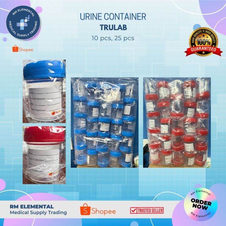 Sterile Urine Container with (60ml) TRULAB sold per 10 pieces 25 pieces ...