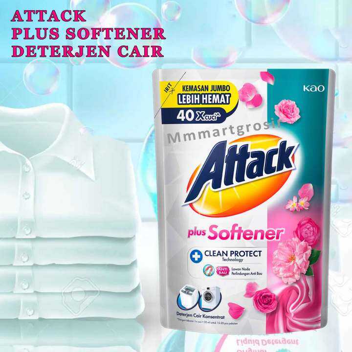 Attack Matic / Deterjen Cair Konsentrat / Plus Softener / 1200ml | Lazada Indonesia