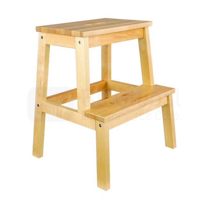 Qoncept Furniture Bruno Wooden 2 step Ladder 50x43 (Bekvam Inspired ...