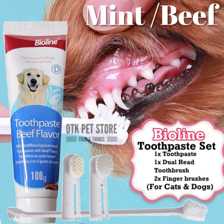Bioline Dental Care Set Toothpaste With Beef/Mint/Orange 100g | Lazada