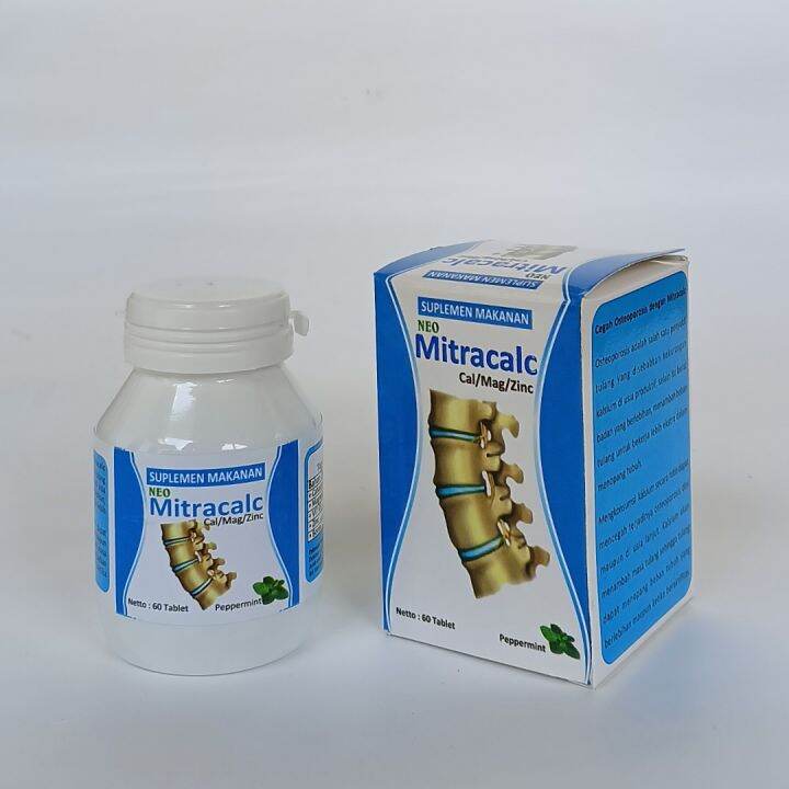 Neo Mitracalc Cal/Mag/Zinc 60 Tablet Obat Herbal Ampuh Masalah Tulang ...