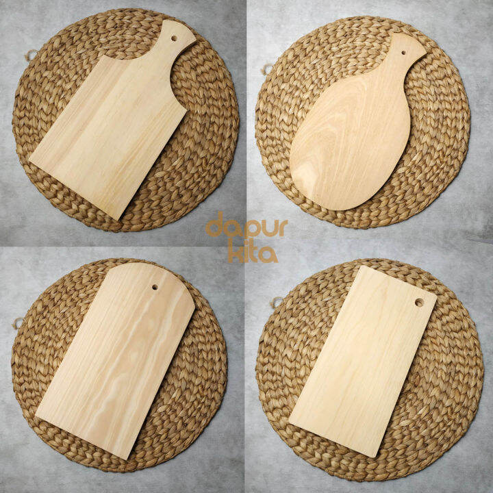 Talenan Kayu Pinus Ukuran 17×34 Cm, Besar, Tebal dan Halus Banget ...