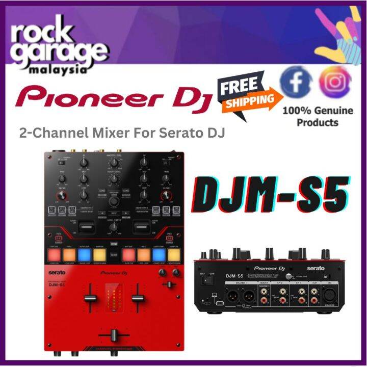 Pioneer DJ DJM-S5 2-Channel Mixer For Serato DJ ( DJM S5 / DJMS5 ) | Lazada