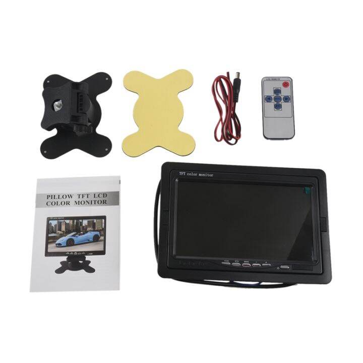 12V-24V 7 inch TFT LCD Color HD Monitor for Car CCTV Reverse Rear View ...