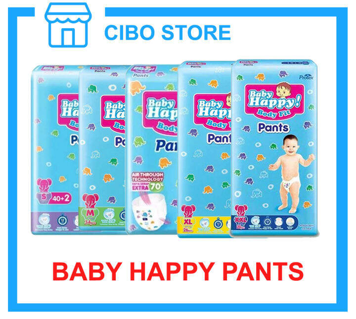 BABY HAPPY PANTS S38 M32 L28 XL26 XXL24 | Lazada Indonesia
