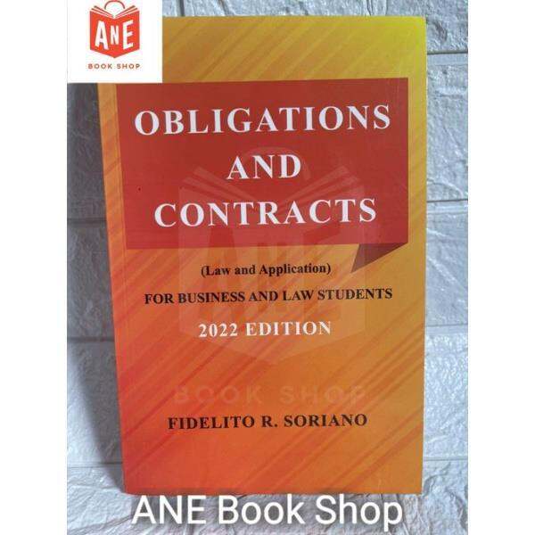 AUTHENTIC Obligations and Contracts for Business and Law Students 2022 Edition by Fidelito ...