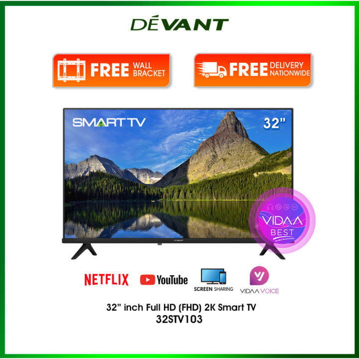 DEVANT 32STV103 32 inch HD Ready Smart TV - Netflix, YouTube and FREE ...