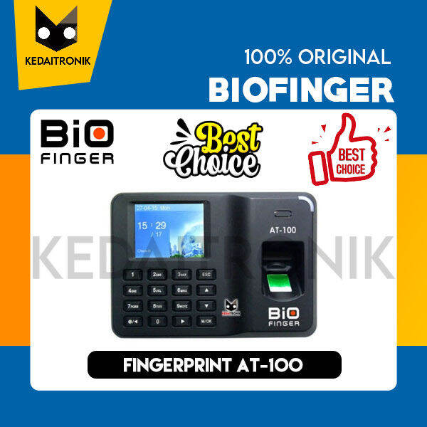 Biofinger AT100 Mesin Absensi Sidik Jari Fingerprint Bio Finger AT 100 ...