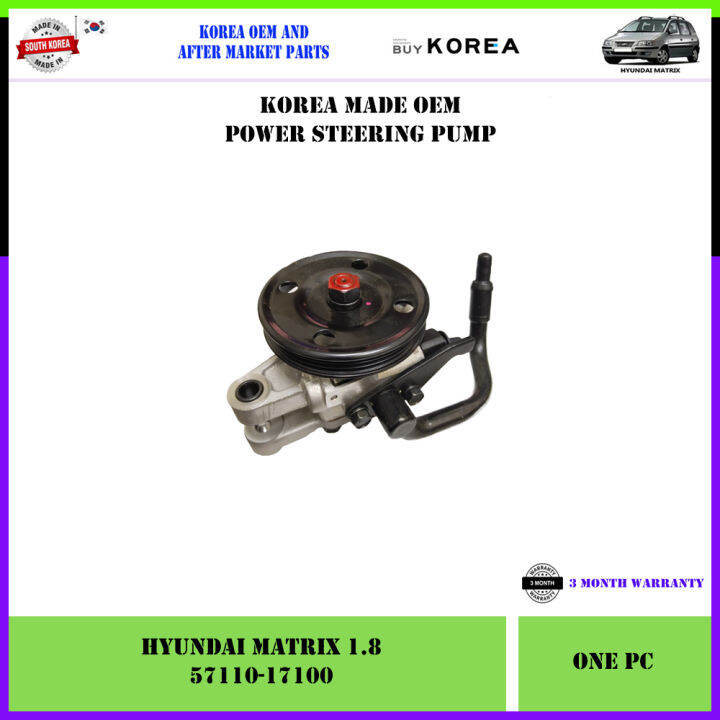 Hyundai Matrix 1.8 Oem Power Steering Pump (57100-17100) | Lazada
