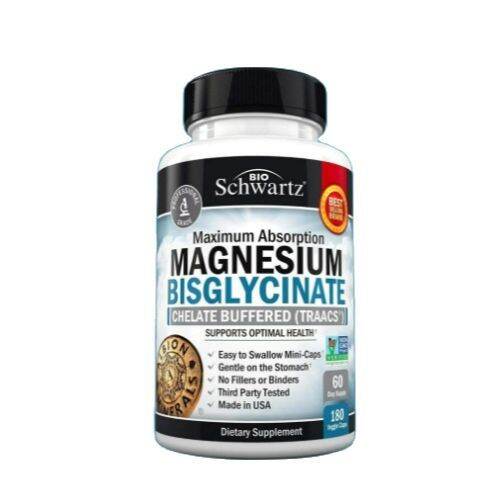 BioSchwartz Magnesium Bisglycinate 100% Chelate No-Laxative Effect ...