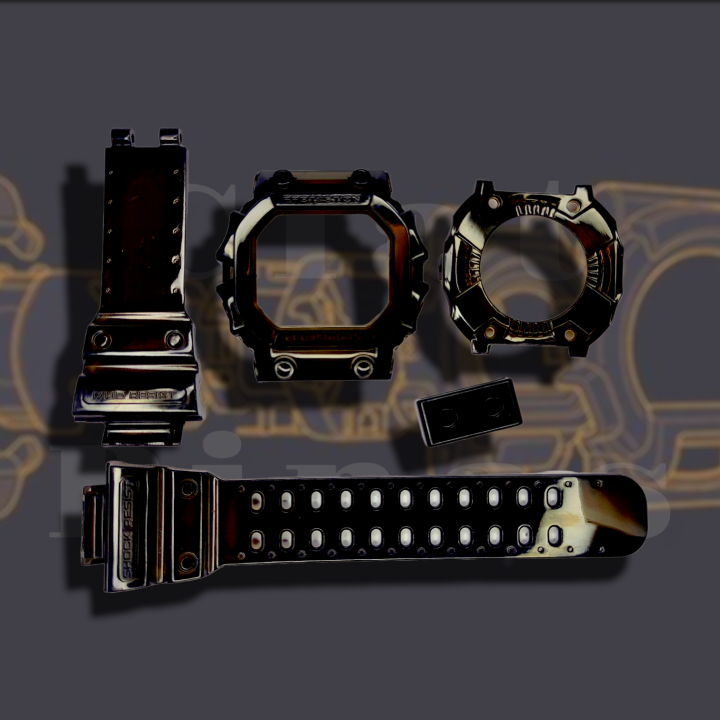 GSHOCK CASIO TRANSPARENT BLACK JELLY STRAP AND BEZEL ( BNB ) FOR GX56 ...