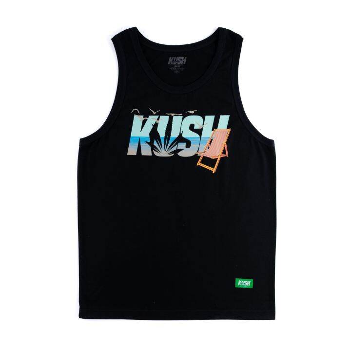 KUSH Co. BEACH (Black) Tank Top | Lazada PH