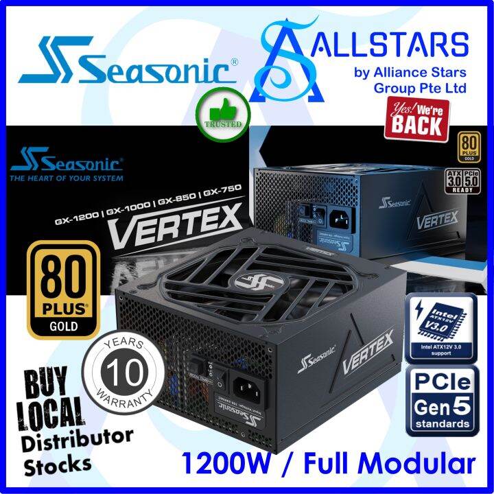 (ALLSTARS : DIY PSU PROMO) Seasonic Vertex GX series 80+GOLD ATX Power ...