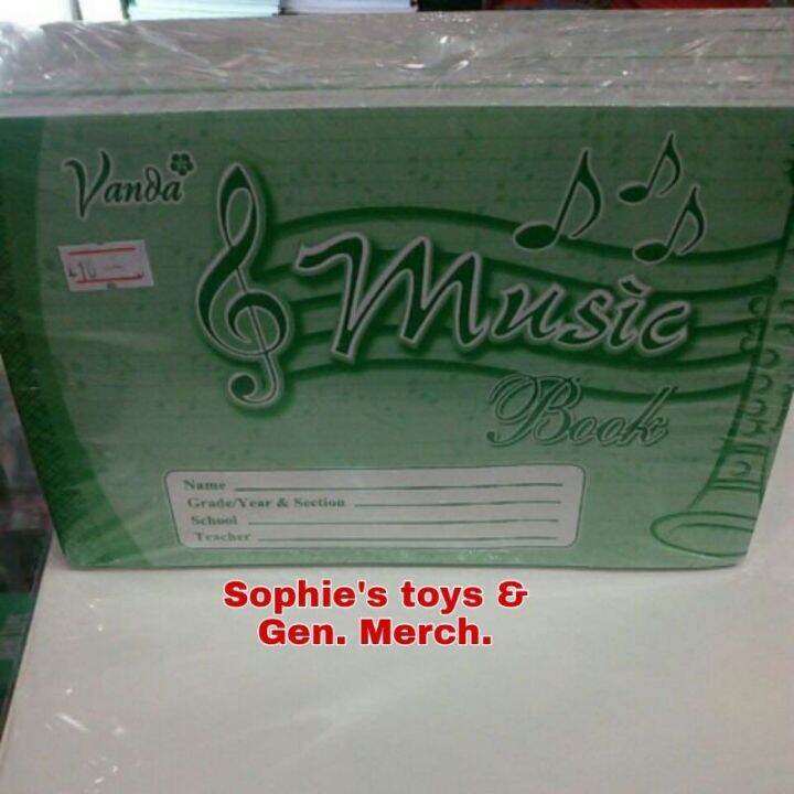 Music book/notebook (5 PC's per order ) vanda brand | Lazada PH