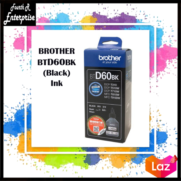 Brother BTD60 BK Black Original Ink Bottle | Lazada PH