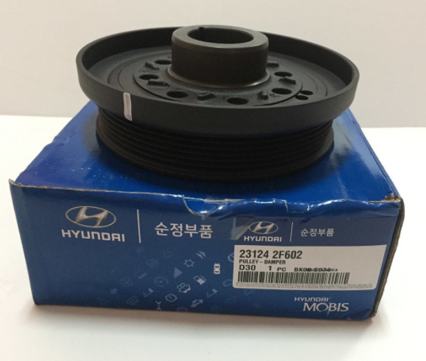 [ORIGINAL] 231242F602=2F000=2F600=2F601 CRANKSHAFT PULLEY HYUNDAI SANTA ...