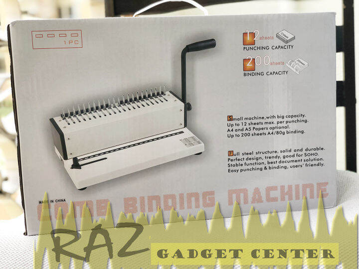 QUAFF Ring / Comb Binding Machine A4 Size Model SD-1201 | Lazada PH