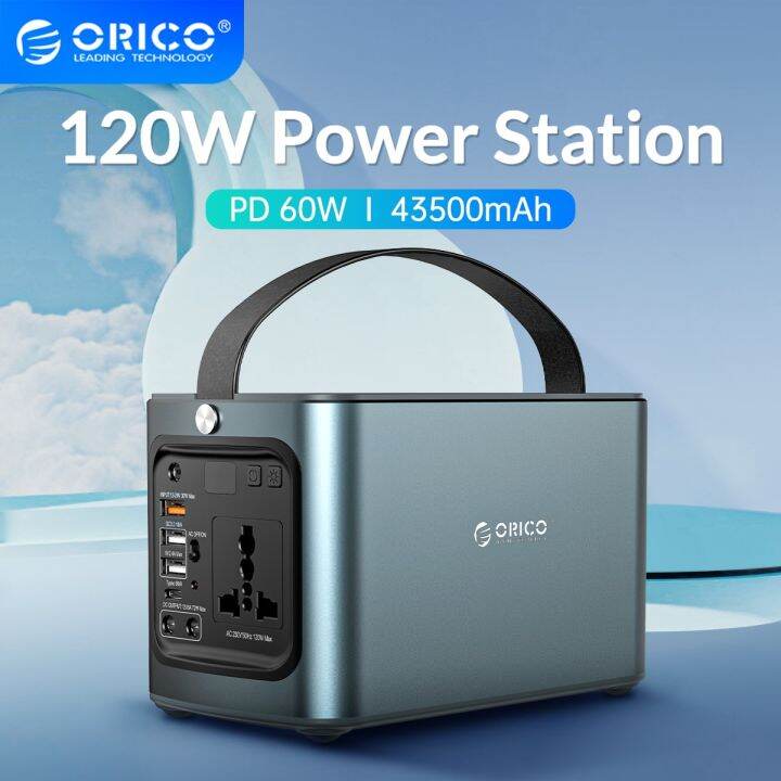 ORICO 156.6Wh 220V 120W Portable Power Station PD 60W Charging Outdoor Energy Backup Supply ...
