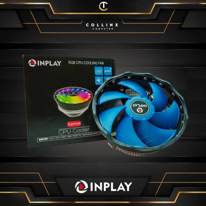 Inplay RGB CPU Cooler Fan | Heatsink for AMD and Intel Processor ...