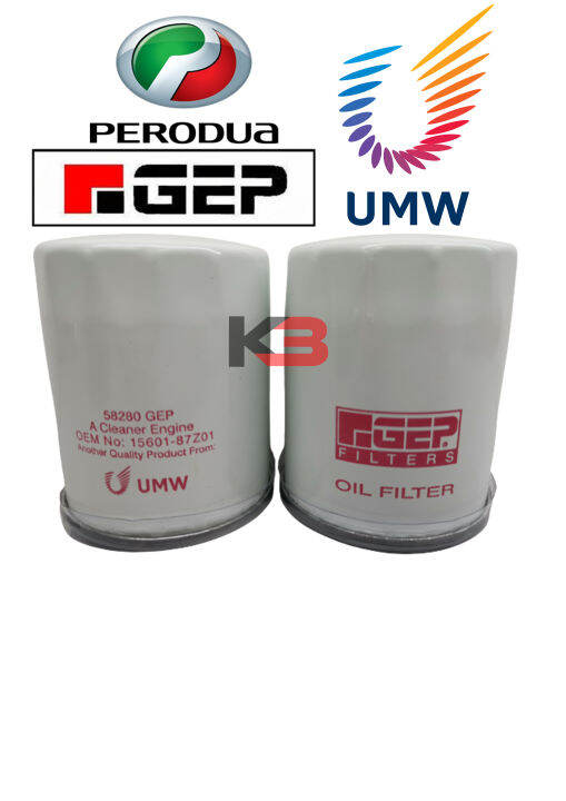 ORIGINAL GEP UMW OIL FILTER FOR PERODUA KANCIL , MYVI , VIVA , ALZA ...