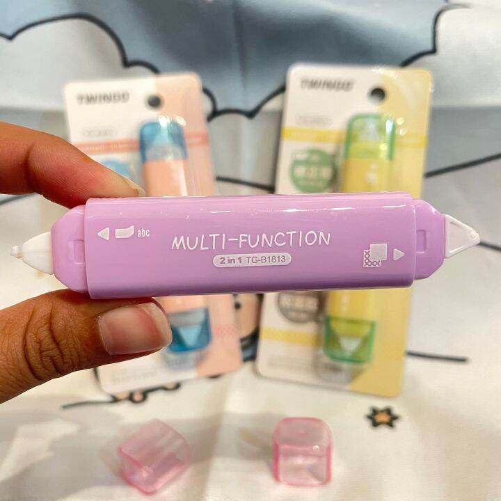 Correction Tape Twinggo 2IN1 Pastel - TIPE EX & GLUE TAPE - alat tulis ...