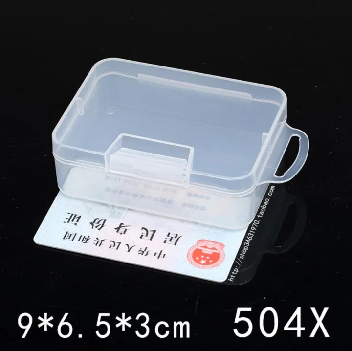 Rectangular Plastic Clear Transparent Storage Electronic Parts Screw ...