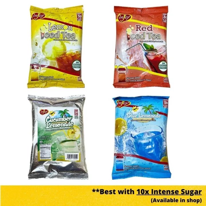 Injoy Iced Tea / Lemonade (200g) - Lemon Iced Tea Red Iced Tea Cucumber ...