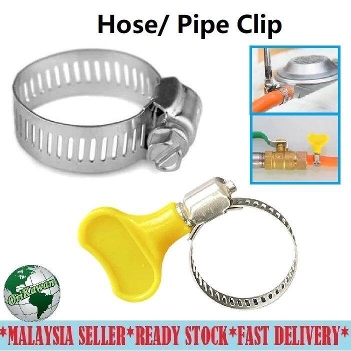 Hose Pipe Clip Steel Water Hose adjustable Clip | Lazada
