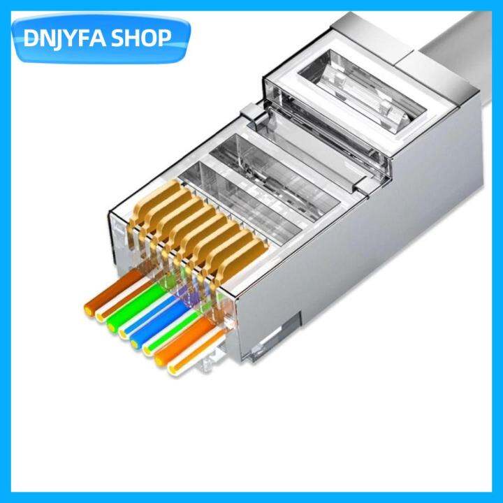 DNJYFA SHOP Terminals UTP 50u Gold-Plated For Ethernet Cable Registered ...