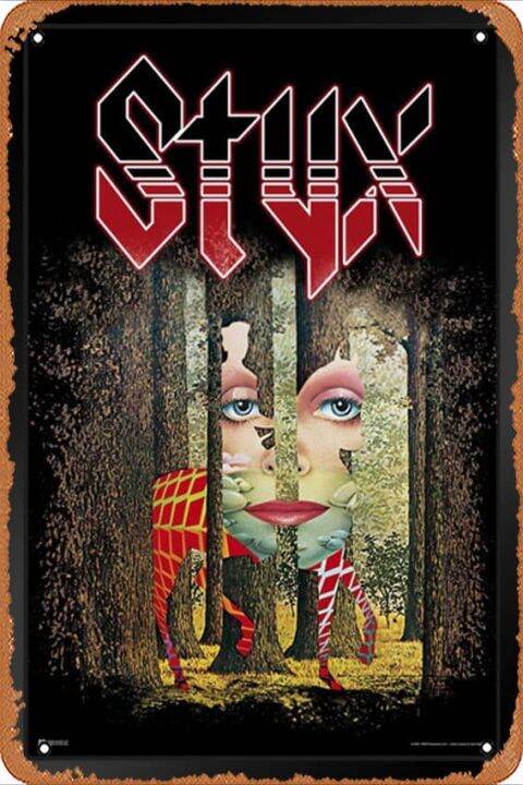 Retro Tin Signs Styx The Grand Illusion Album Cover Classic Rock Music ...