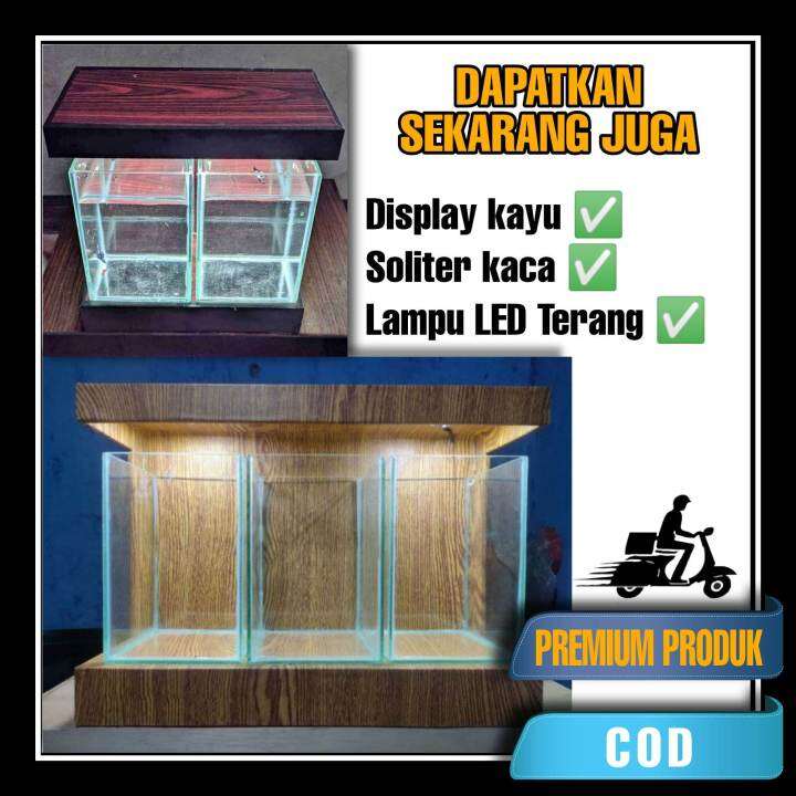 Display Kabinet Akuarium soliter mini ikan hias cupang mewah murah 1 ...