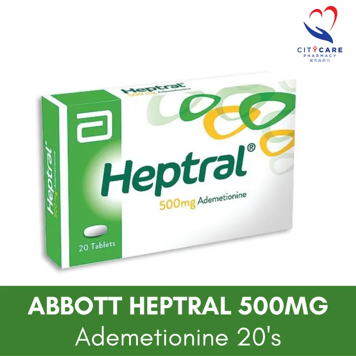 Abbott Heptral 500mg Ademetionine Gastroresistant Tablet 20's | Lazada