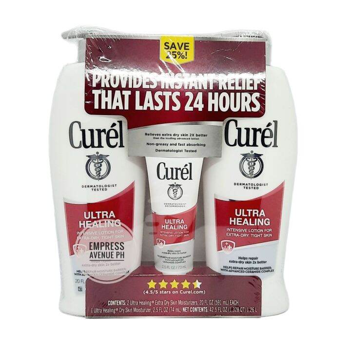 Curel Ultra Healing Lotion Set, 2 x 591ml + 73ml | Lazada PH