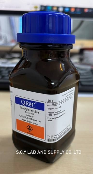 สารเคมี Methylene Blue C.I.52015, Indicator (25g/100g) ยี่ห้อ QReC ...