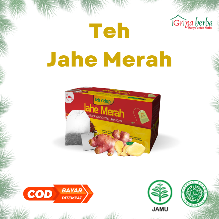 Griya Herba Teh Jahe Merah Teh Celup Herbal Membantu Memelihara Daya ...