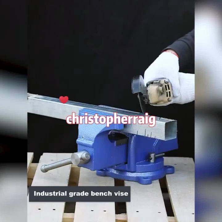 1989 Tool House】 6 Inch Swivel Base Bench Vice Heavy Duty Clamp Width ...
