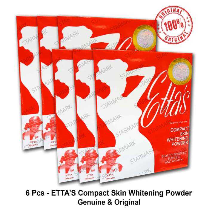 Ettas Compact Skin Whitening Powder 112g each box - Set of 6 Boxes ...