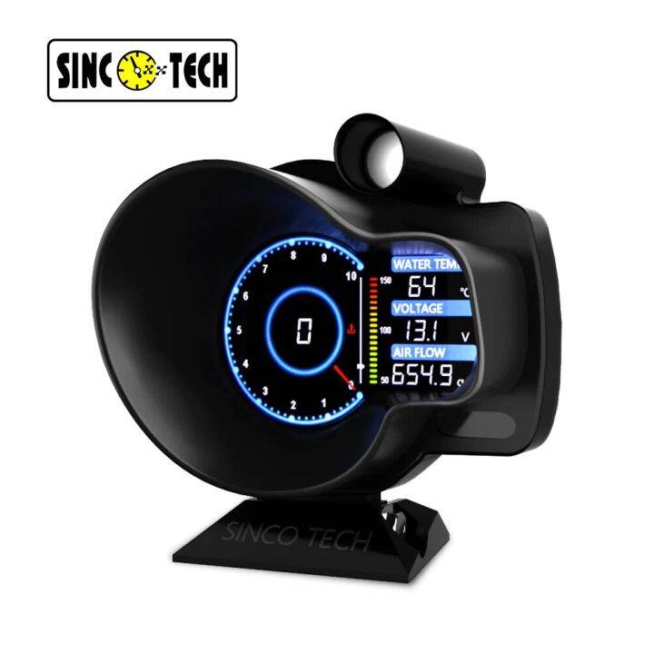 SincoTech Multifunctional Sensor Kit Racing Gauge DO916 OBDII Double ...
