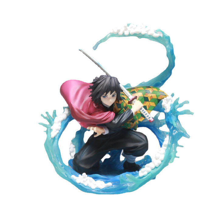 Microgood โมเดล Demon Slayer,หุ่นแอ็กชันสีพื้นอนิเมะ Tomioka Giyuu สำหรับคนรักอนิเมะ Demon ...