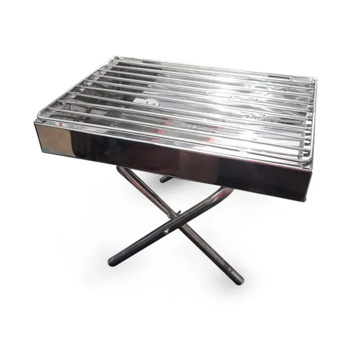 Stainless Steel Ihawan in Foldable Stand | Lazada PH